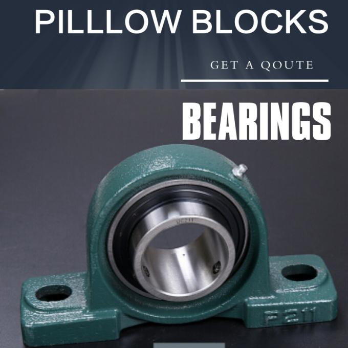 Outer Spherical Bearing Vertical Pilllow Block Sliding Bearing With ...
