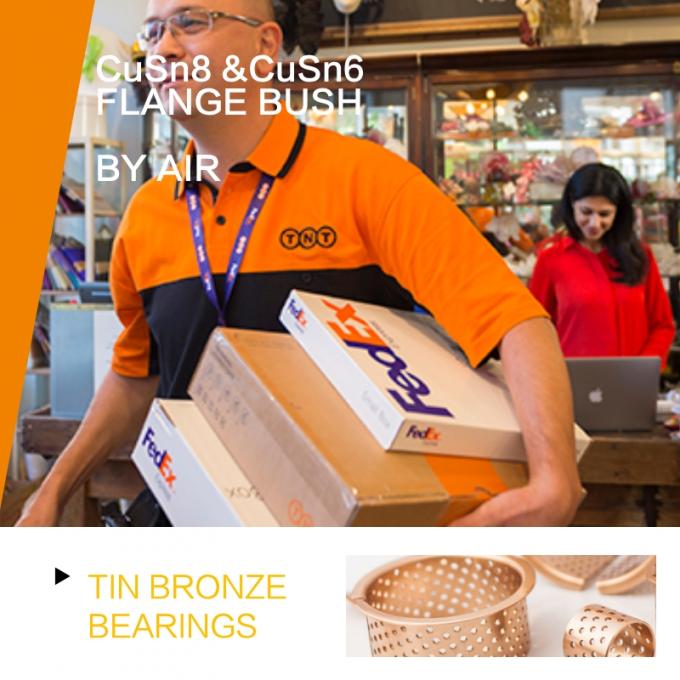 CuSn8 & CuSn6 Material Wrapped Bronze Sliding Bearing With Filled ...