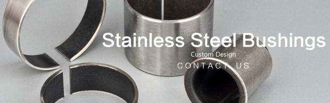 Aisi 316 Steel Backed Bushings With Sliding Layer , Dry Slide Bearings