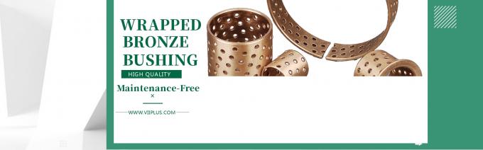 Plain CuSn8 Bronze Gleitlager 60-65-60mm Perforated Wear Resistance