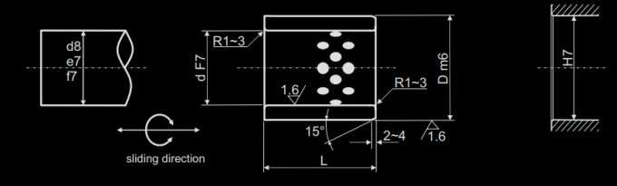 DIN 1494 / ISO 3547 Sleeve Tin Bronze CuSn8 Plain Bearing Rolled Bushes ...