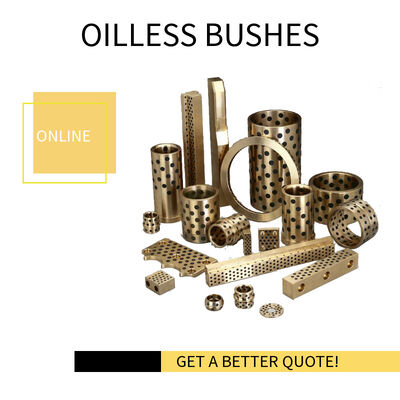 Double Loop Oil Grooved Cast Bronze Bushings Self Lubricating Bearing ...