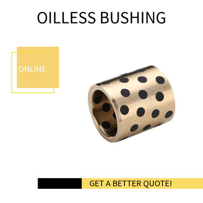 Double Loop Oil Grooved Cast Bronze Bushings Self Lubricating Bearing ...