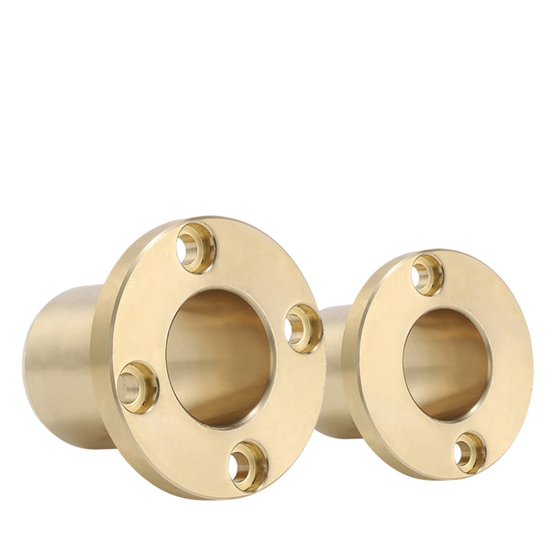 Shock Resistance Oil Lubricated Brass Bearing Bushing Up To 300.C DIN 1850/ISO4379