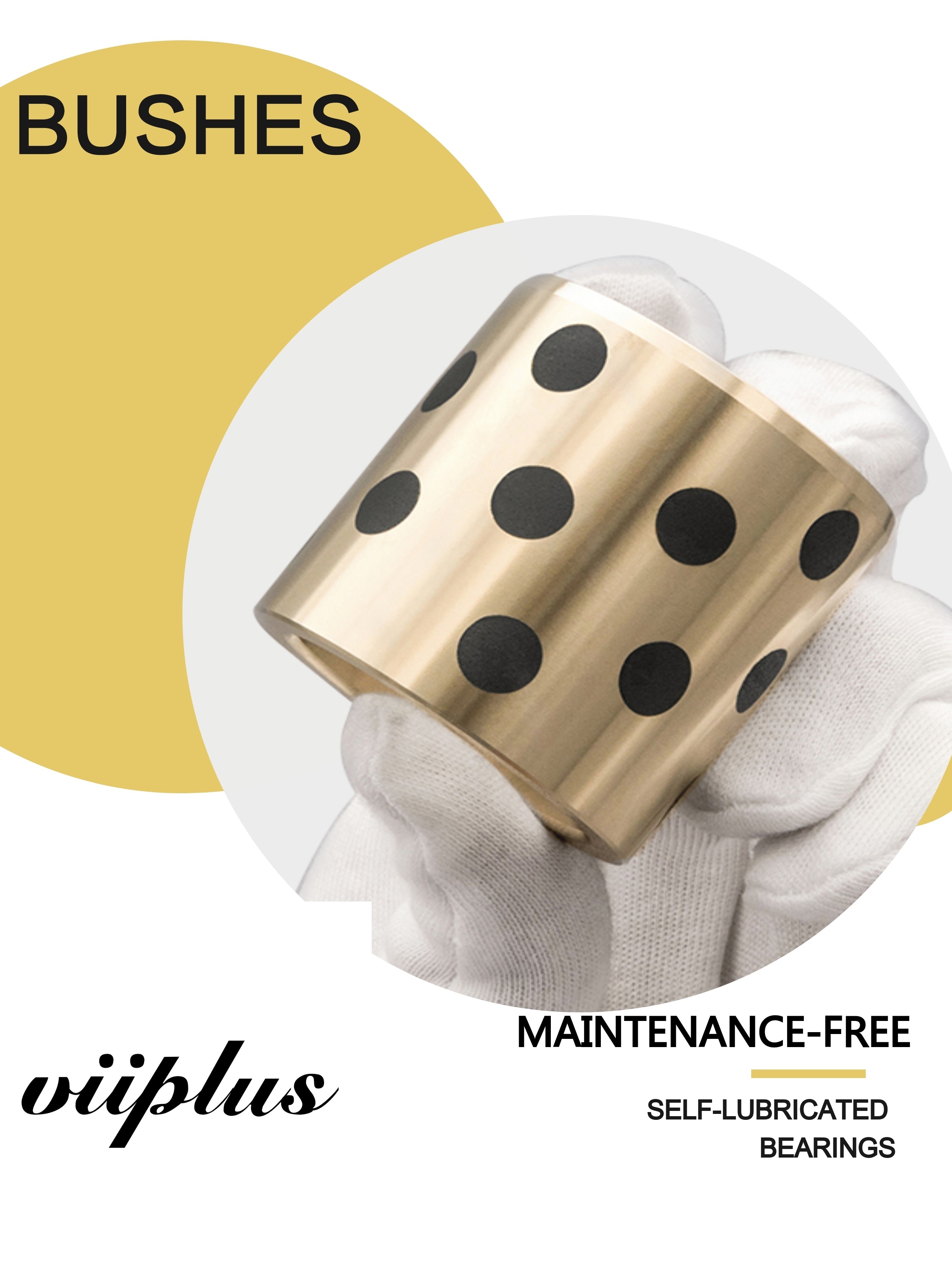 Oilless Bushes Graphite Plugged Bushings Standard Dimensions