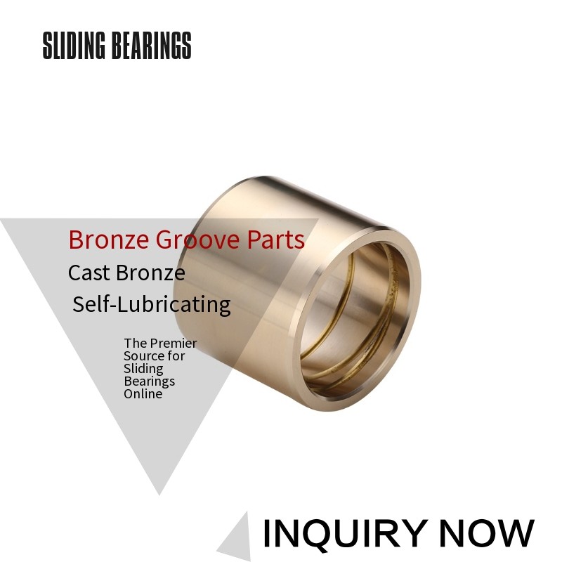 Customzied Oil / Grease Groove Casting Bronze Sleeve & Flange Six To ...