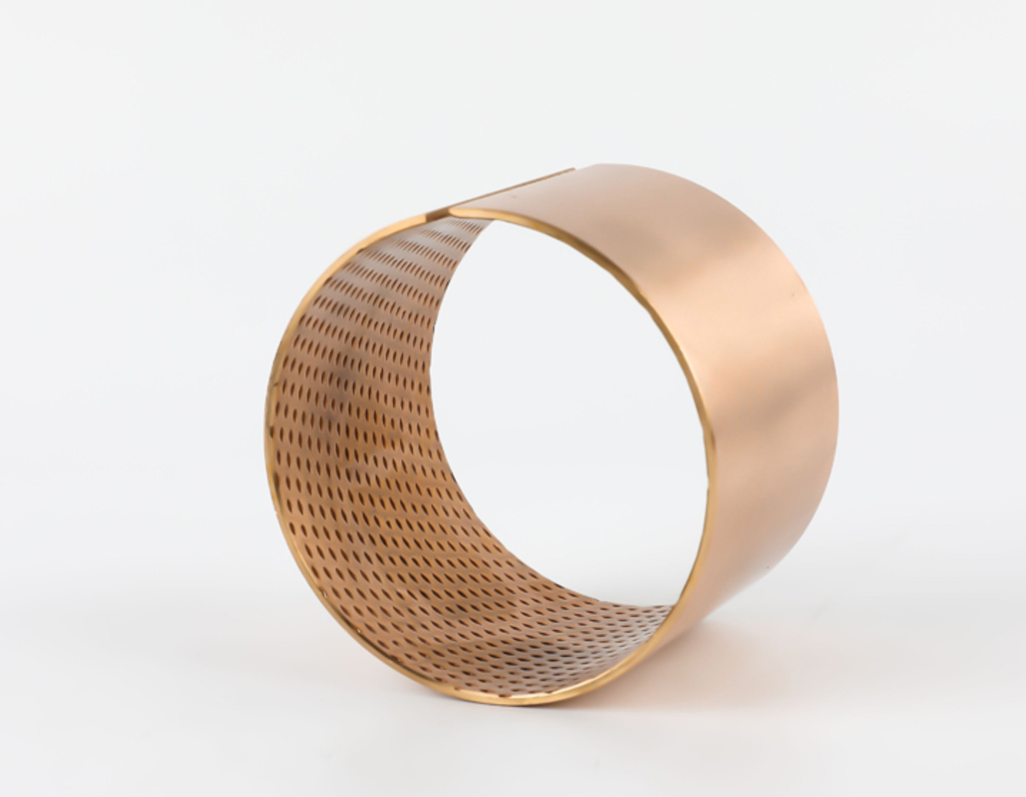 High Load WB902 Wrapped Bronze Bushing CuSn8 Material With Lip