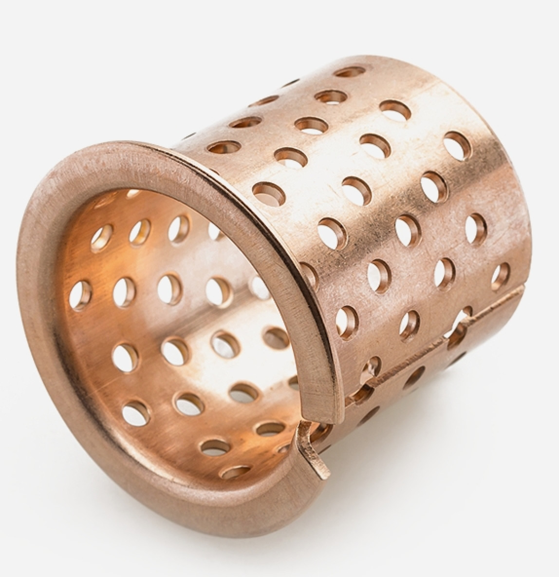 Wrapped Flange Bronze Bushing High Load CuSn8P DIN 17662